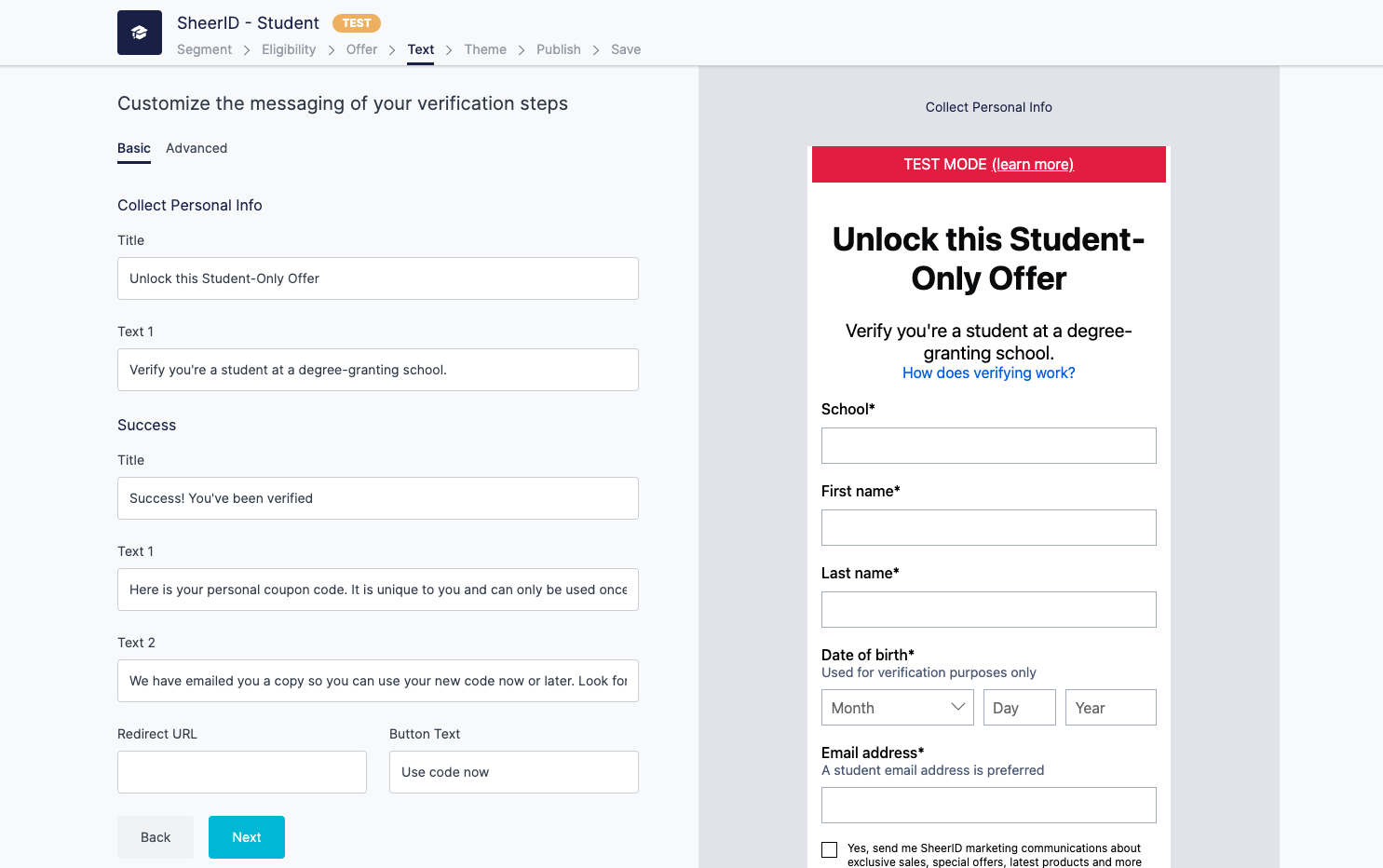 Designing a program – SheerID Help Center